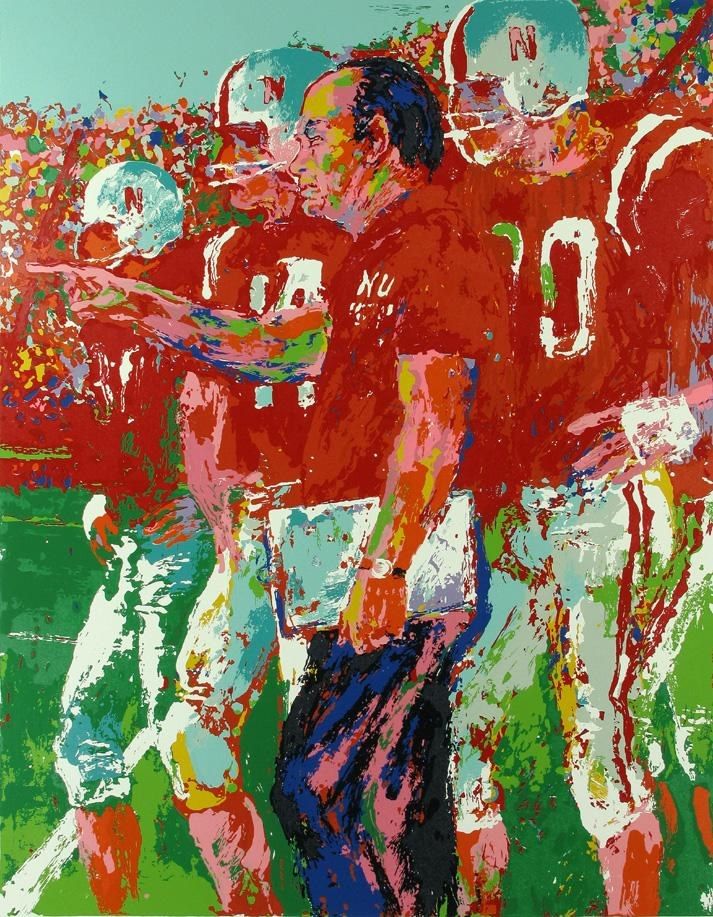 Leroy Neiman Coach Devaney 50% off - ArtExpress.ws