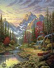 Thomas Kinkade A Peaceful Time Painting 50% off - ArtExpress.ws